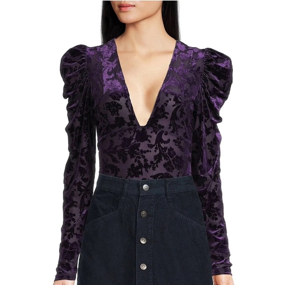 Free People | Tops | Magic Hour Bodysuit Deep Sea Combo | Poshmark